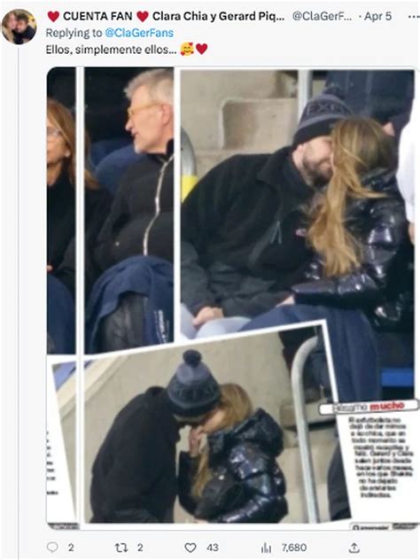Gerard Piqué Y Clara Chía Protagonizaron Apasionado Beso Infobae