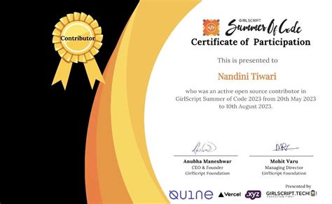 Nandini Tiwari On Linkedin Girlscriptsummerofcode Opensource