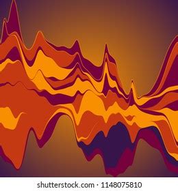 Big Data Visualization Streamgraph Futuristic Infographic