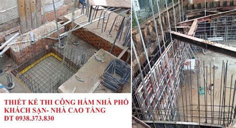 Thi công vây cừ C tầng hầm nhà phố Biệt thự nhà xây chen tại TPHCM