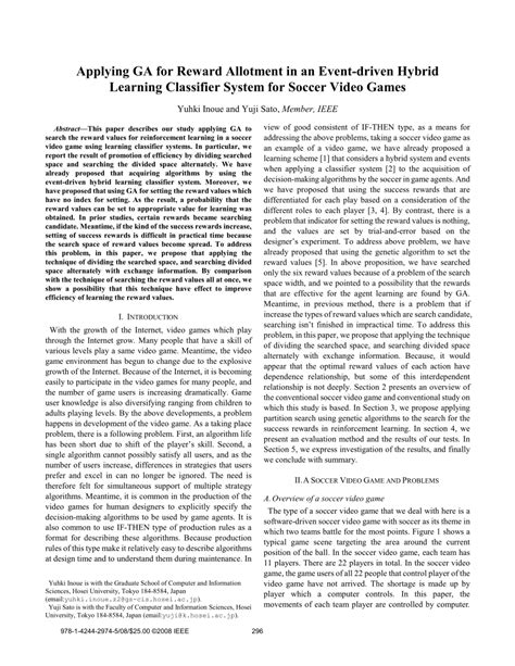 Pdf Applying Ga For Reward Allotment In An Event Driven Hybrid