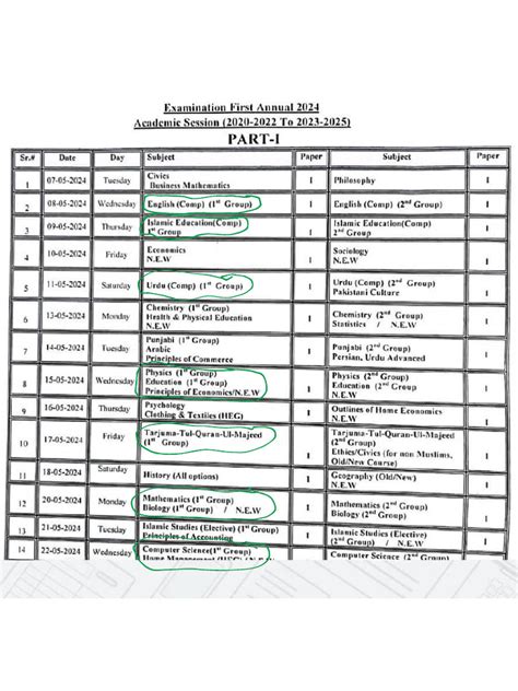 11and 12 date sheet 2024 pdf