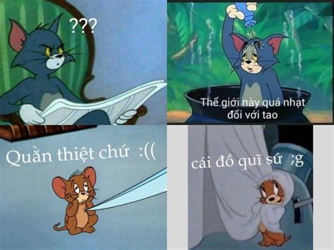 60 Meme Tom and Jerry đủ sắc thái ngáo ngơ dễ thương hài