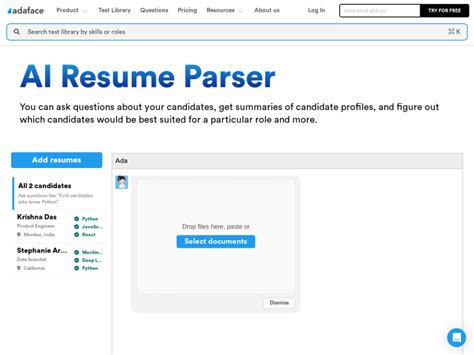 AI Resume Parser Features Reviews And Alternatives