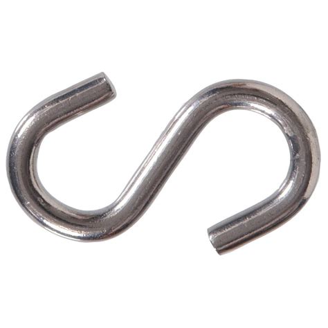 Hardware Essentials 0 307 In X 2 1 2 In Stainless Steel S Hook 10
