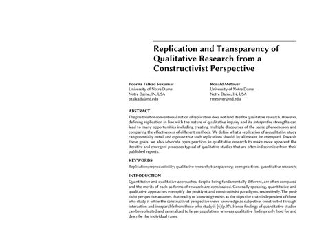 replication and transparency of qualitative research from a