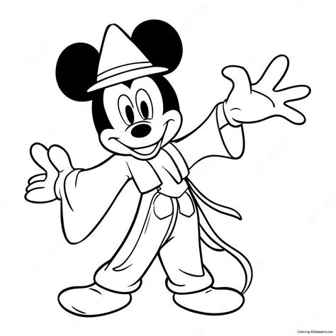 Sorcerer Mickey Coloring Page 41703 32953