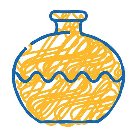 传统陶土陶器图标涂鸦插图 向量例证 插画 包括有 杂文 陶瓷 符号 自然 反气旋 黏土 瓶子 338742529