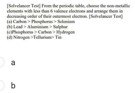 Answered Solvelancer Test From The Periodic Table Physical