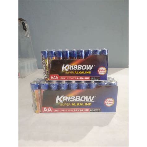 BATERAI KRISBOW ALKALINE UKURAN AA 18 PCS BATTERY ALKALINE BATERAI A2