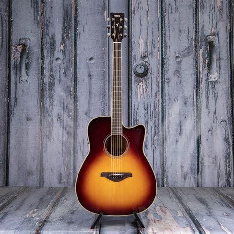 Yamaha Fgc Ta Transacoustic Dreadnought Sunburst Guitars Acoustic