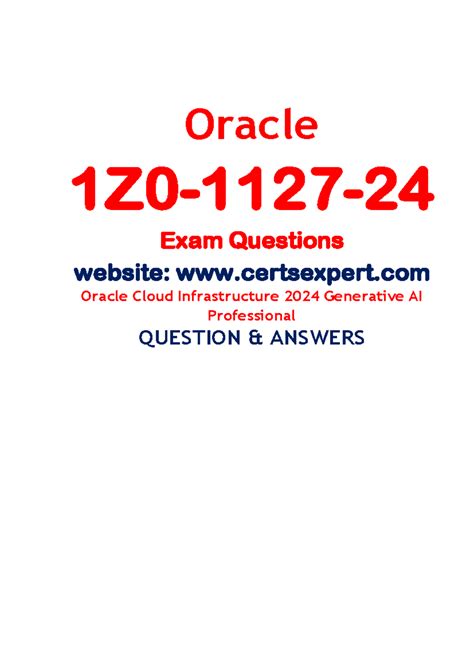 Oracle Cloud Infrastructure Generative Ai Professional Z Oracle Z
