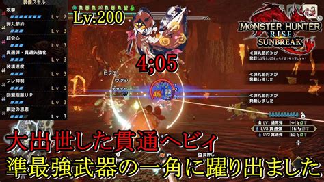 渾沌ゴアの登場で化けた貫通ヘビィ装備！武器の素の実質会心率50％でヤケクソすぎ『概要欄』【mhrsb】【モンハンサンブレイク】 Youtube