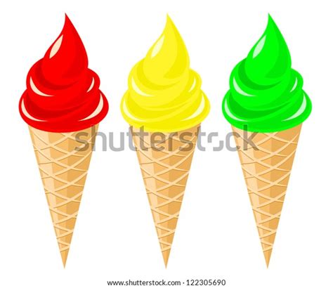 Vector Soft Serve Ice Cream On Stock Vector Royalty Free