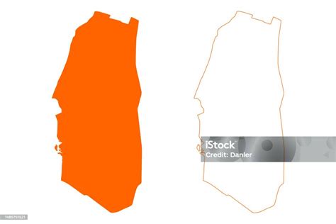 Municipalité De Landsmeer Carte Illustration Vectorielle Croquis