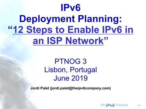 Pdf Ipv6 Deployment Planning “12 Steps To Enable Ipv6 In An · 1 Ipv6 Deployment Planning