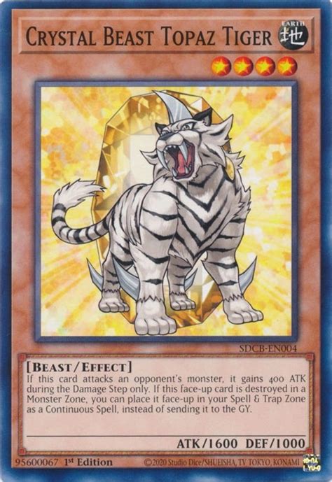 Yu Gi Oh Card Review Crystal Beast Topaz Tiger Awesome Card Games