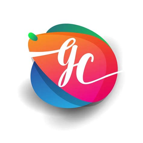 Letter Logo Colorful Splash Background Letter Combination Logo Design