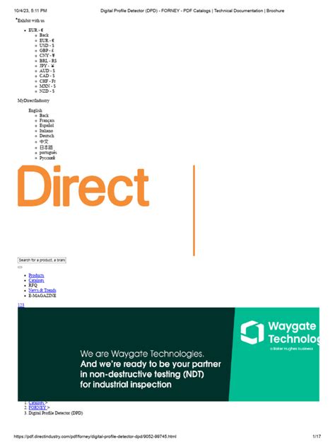 digital profile detector dpd forney pdf catalogs technical