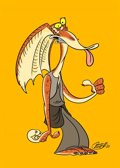 Jar Jar Binks By Danthedoodle On Deviantart