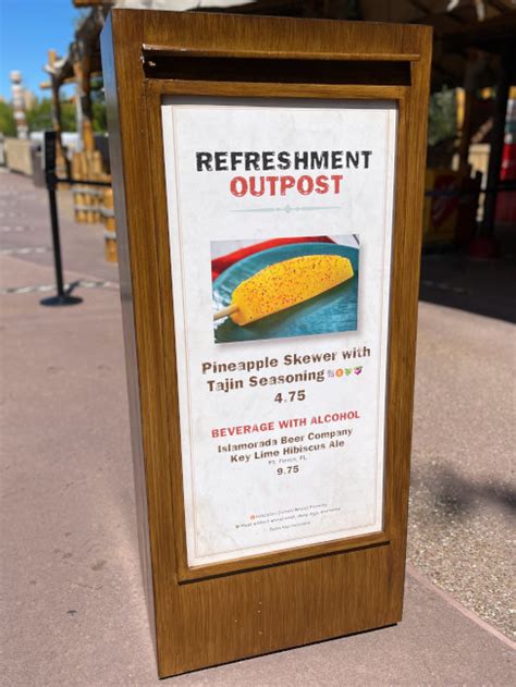 2021 Refreshment Outpost Menu Items At Epcot Flower And Garden Festival