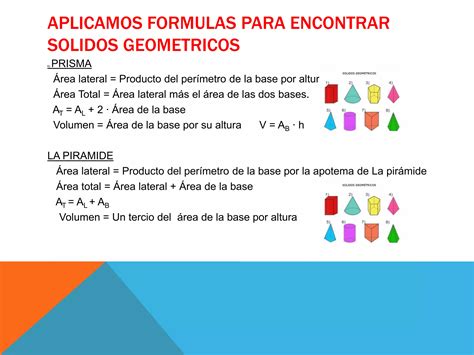 Aplicamos Formulas Para Encontrar Solidos Geometricos Pptx