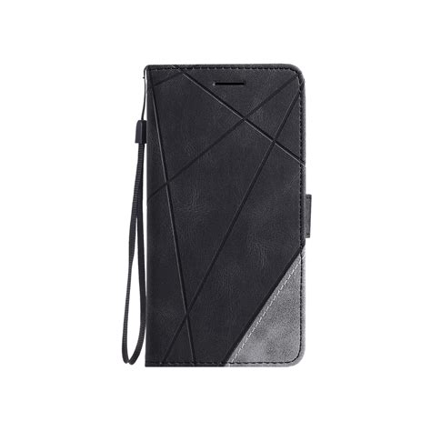 Xiaomi Redmi Note Pro G Preklopna torbica WLGO Lines črna