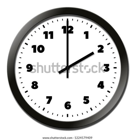 「round Clock Face Showing Two Oclock」のイラスト素材 1224579409