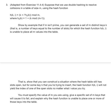 Solved 3 Adapted From Exercise 114 4 Suppose That We Use