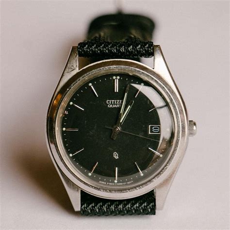 Black Dial Citizen Quartz Watch For Men Mens Luxury Japan Quartz
