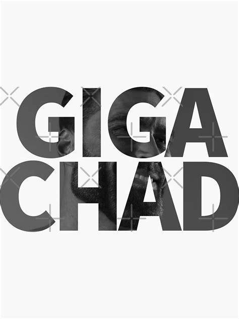 GIGA CHAD Sticker For Sale By SmashTeen Redbubble