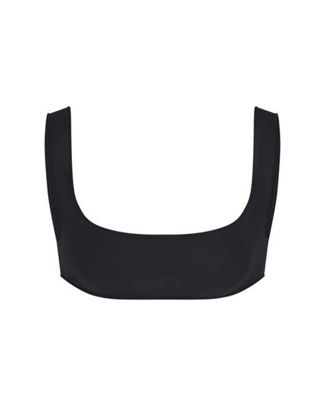 Skims Micro Scoop Bralette In Black Lyst