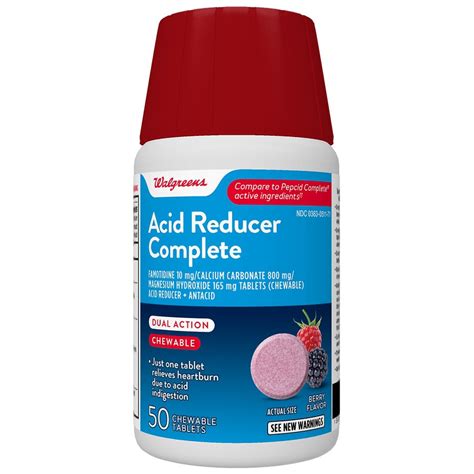 Walgreens Famotidine Complete Chews Berry Walgreens