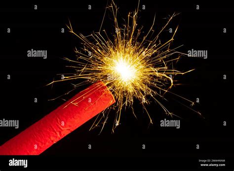 Ignited Firework Firecracker Firecracker With Burning Fuse Stock Photo Alamy