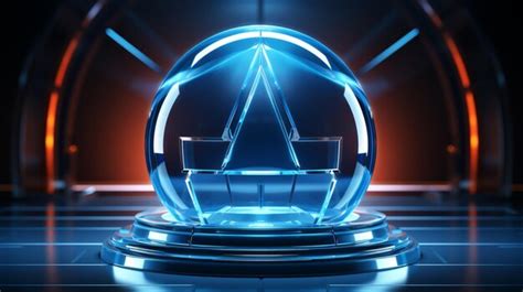 Premium Ai Image 3d Shield Dome Glass Sphere