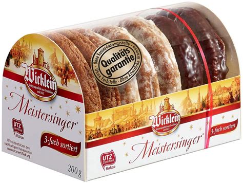 Wicklein Meistersinger Sortiert Lebkuchen 200g Lebkuchen Assort 7oz