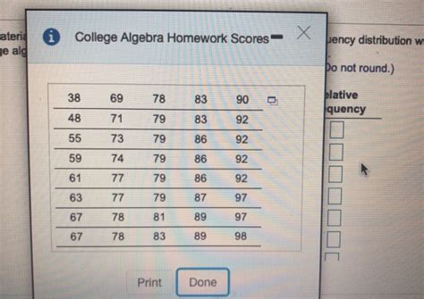 Solved Aterie Ge Alg A College Algebra Homework Scores X Chegg