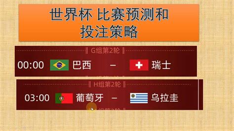 巴西对瑞士巴西VS瑞士葡萄牙对乌拉圭葡萄牙VS乌拉圭比赛预测投注技巧赛前预测 2022fifa 2022世界杯 比分预测