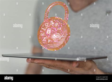 D Render Of Personal Data Security Illustrates Cyber Data Or Information Stock Photo Alamy