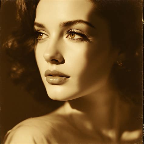 Free Vintage Hollywood Portrait Image Vintage Sepia Portrait