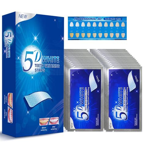 Отбеливающие полоски для зубов 5D White Teeth Whitening Strips - купить ...