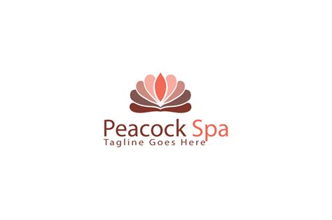 Peacock Spa Logo Template Branding And Logo Templates ~ Creative Market