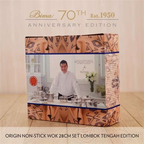 Jual Limited Edition Bima Origin Non Stick Wok 28 Cm Tenun Lombok
