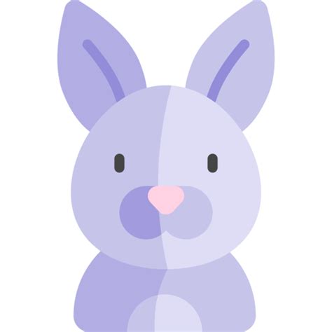 Icono De Conejo Kawaii Flat