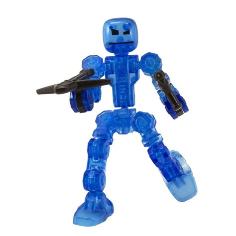 Figurina Robot Articulat Transformabil Klikbot Blue Noriel