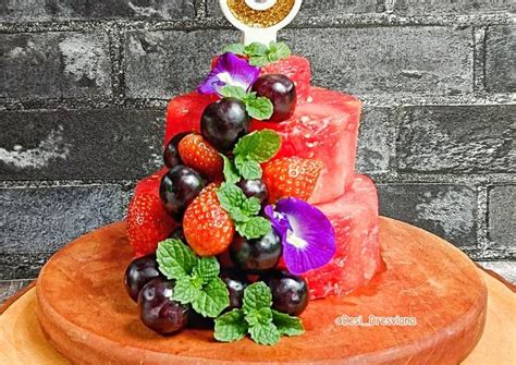 Resep Watermelon Cake Oleh Desi Dresviana Ig Chicidesi Cookpad