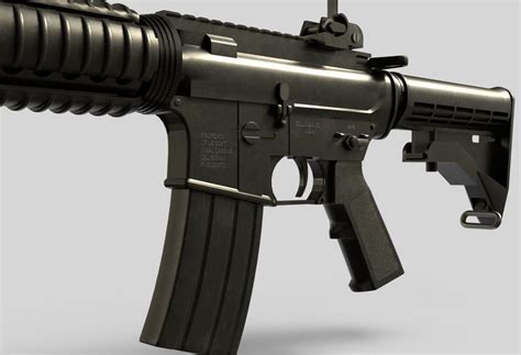 Ar 15 Rifle Free 3d Model Cgtrader