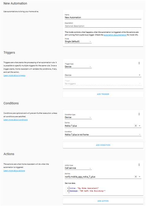 can t create basic notify automation configuration home assistant