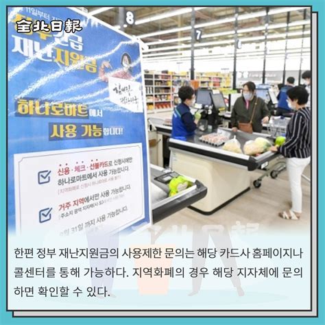 카드뉴스 코로나19 정부 긴급재난지원금 사용처 혼란