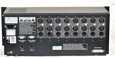 SSL XLogic XRack Dynamics Gearwise AV Stage Equipment